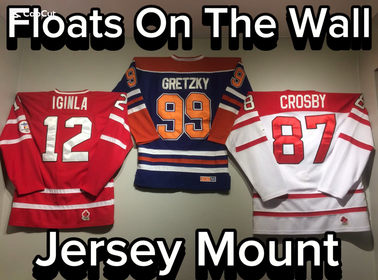 Jersey Mount & Display Ceiling Hanger for Basketball, Football, & Socc
